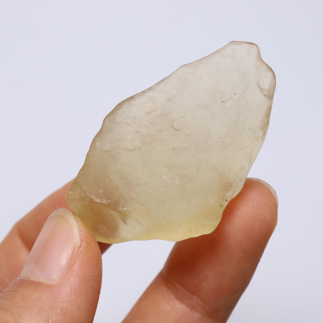 12g Libyan Desert Glass Meteorite, Golden Yellow Tektite From Libya ...