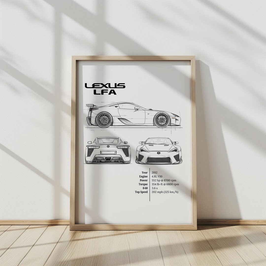 2012 Lexus LFA | JDM | Sports Car | Home Decor | Office Decor | Gift for Him | Gift for Her ...