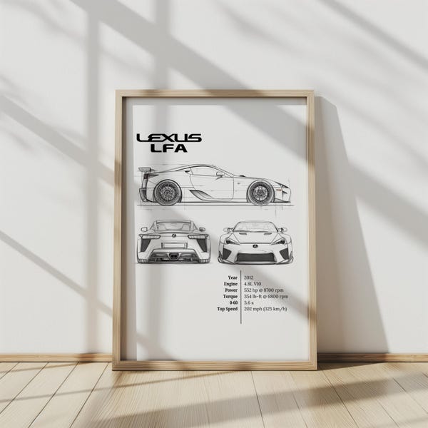 Lexus Art Prints - Etsy UK