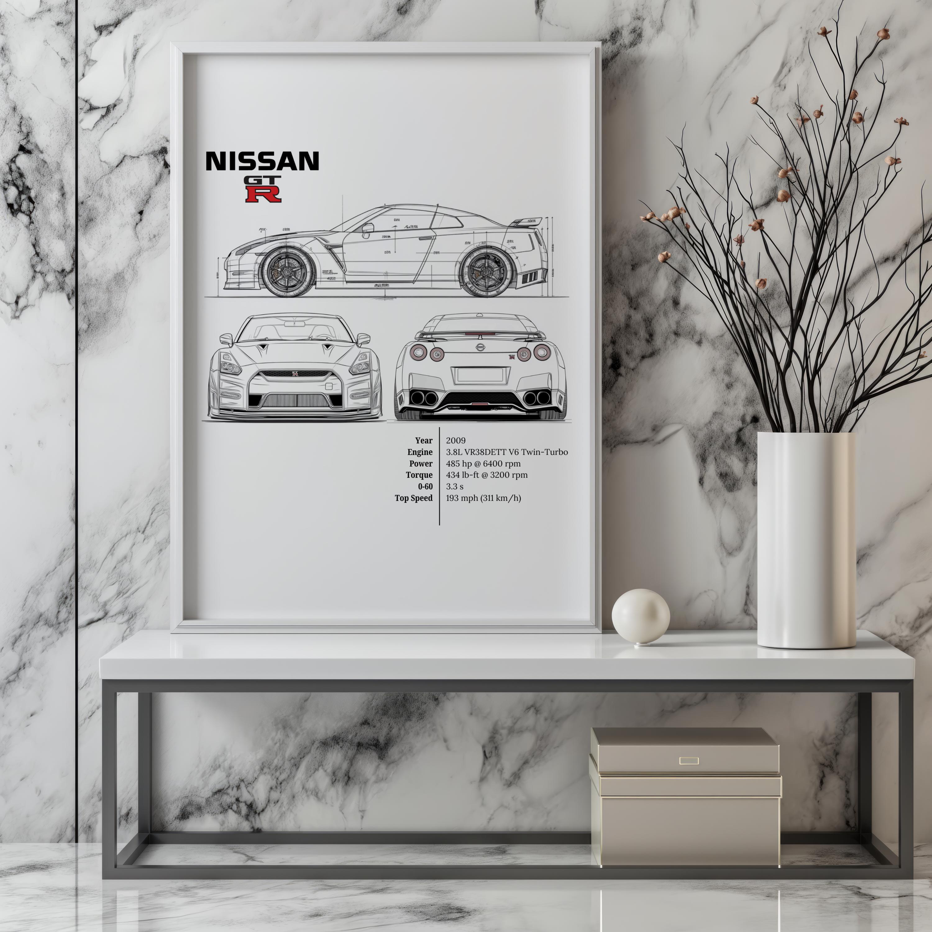 2009 Nissan Skyline GTR R35 | Digital Download | JDM | Super Car | Car ...