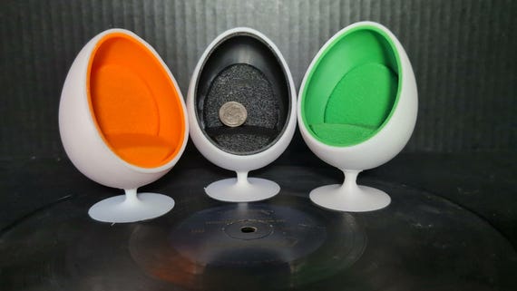 1 12 Scale Ovila Egg Chair Miniature Modern Accent Chair multiple Colors Etsy