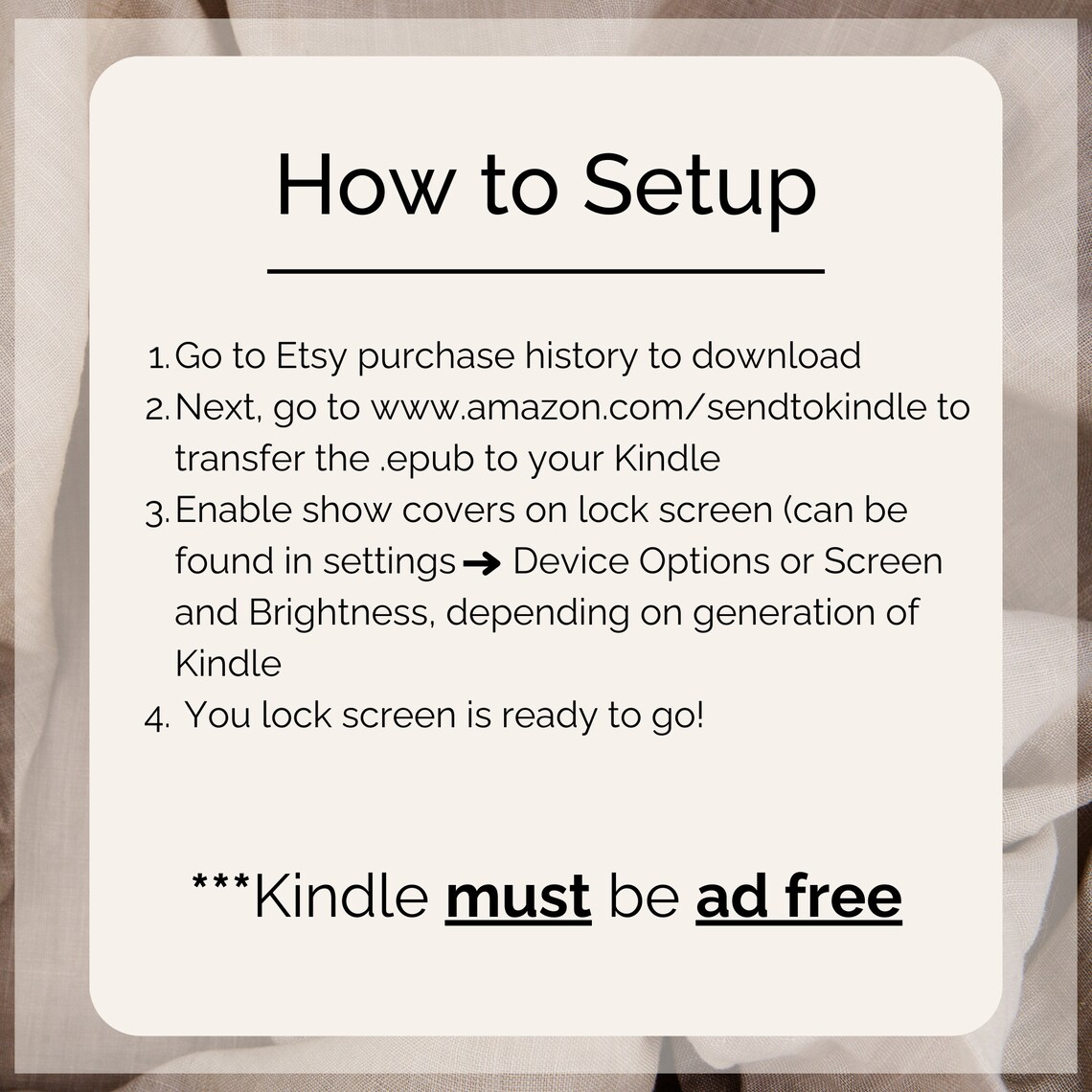 Bookish Baddie Kindle Lock Screen (digital Download) - Etsy