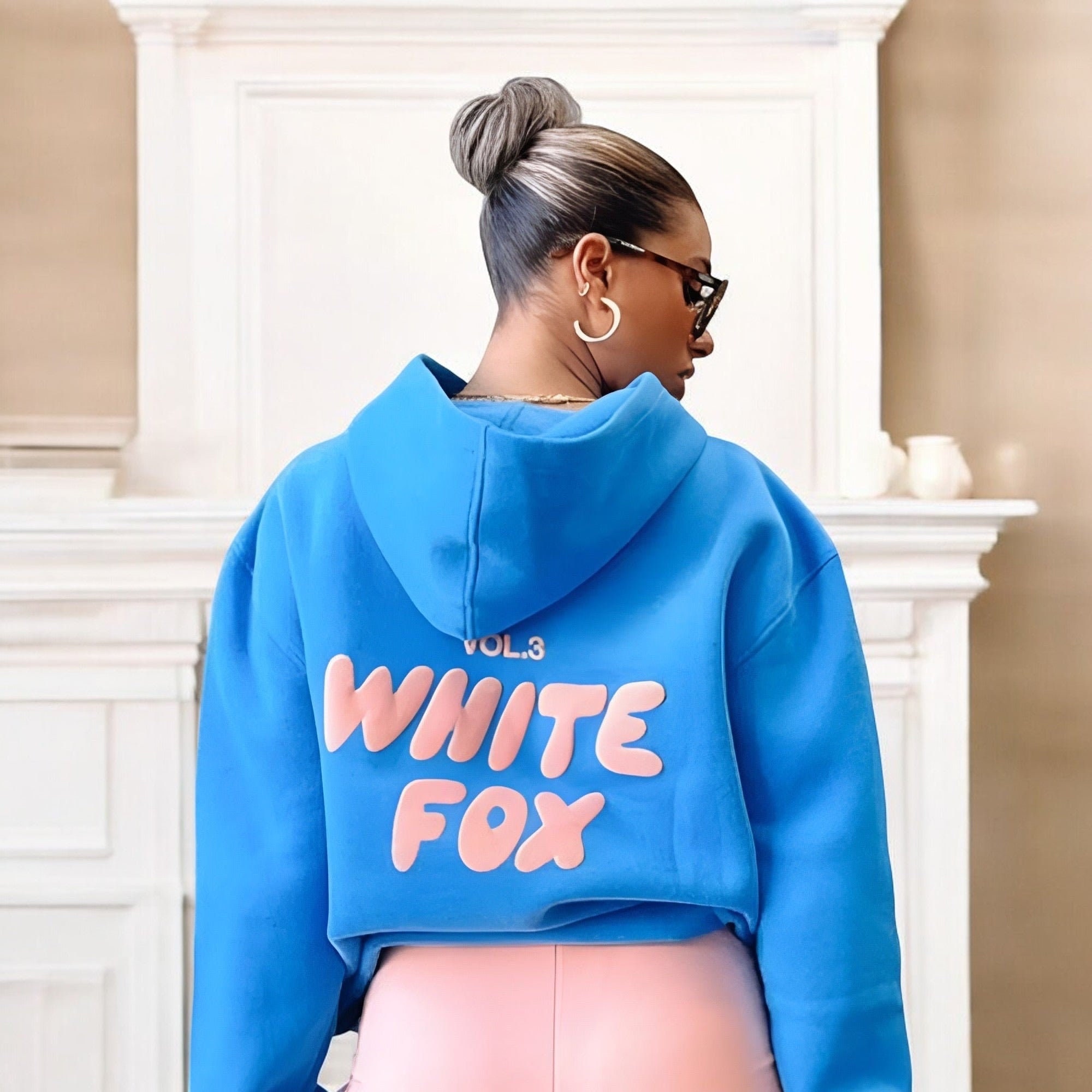 Cosy Whitefox Hoodie Hoody, Oversized, Leisure Hoodie, Bubbly - Etsy