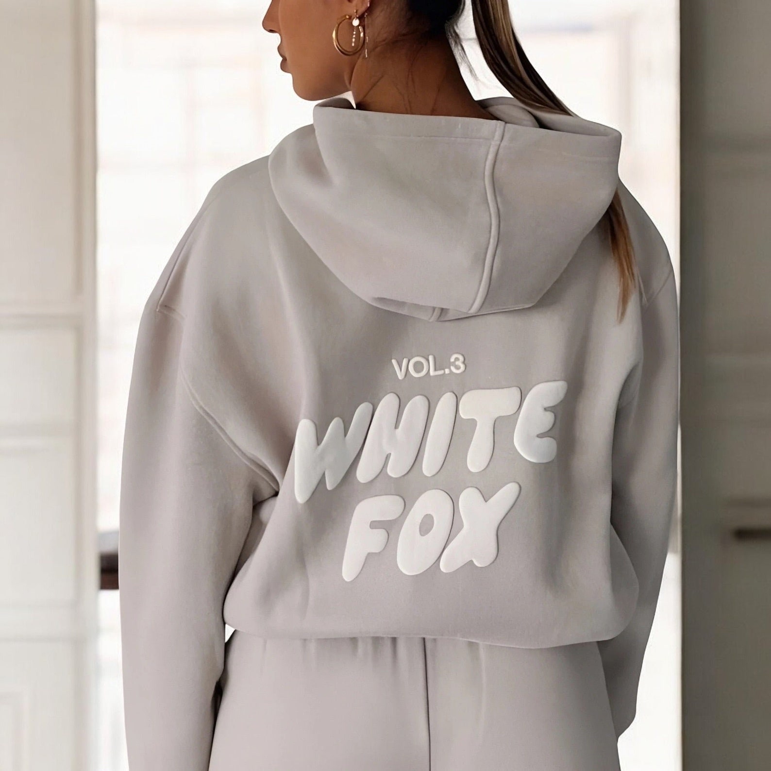 Cosy Whitefox Hoodie Hoody, Oversized, Leisure Hoodie, Bubbly - Etsy
