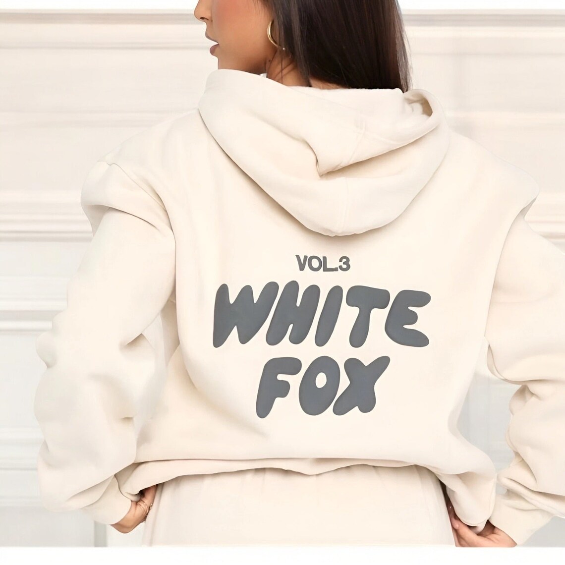 Cosy Whitefox Hoodie Hoody, Oversized, Leisure Hoodie, Bubbly - Etsy