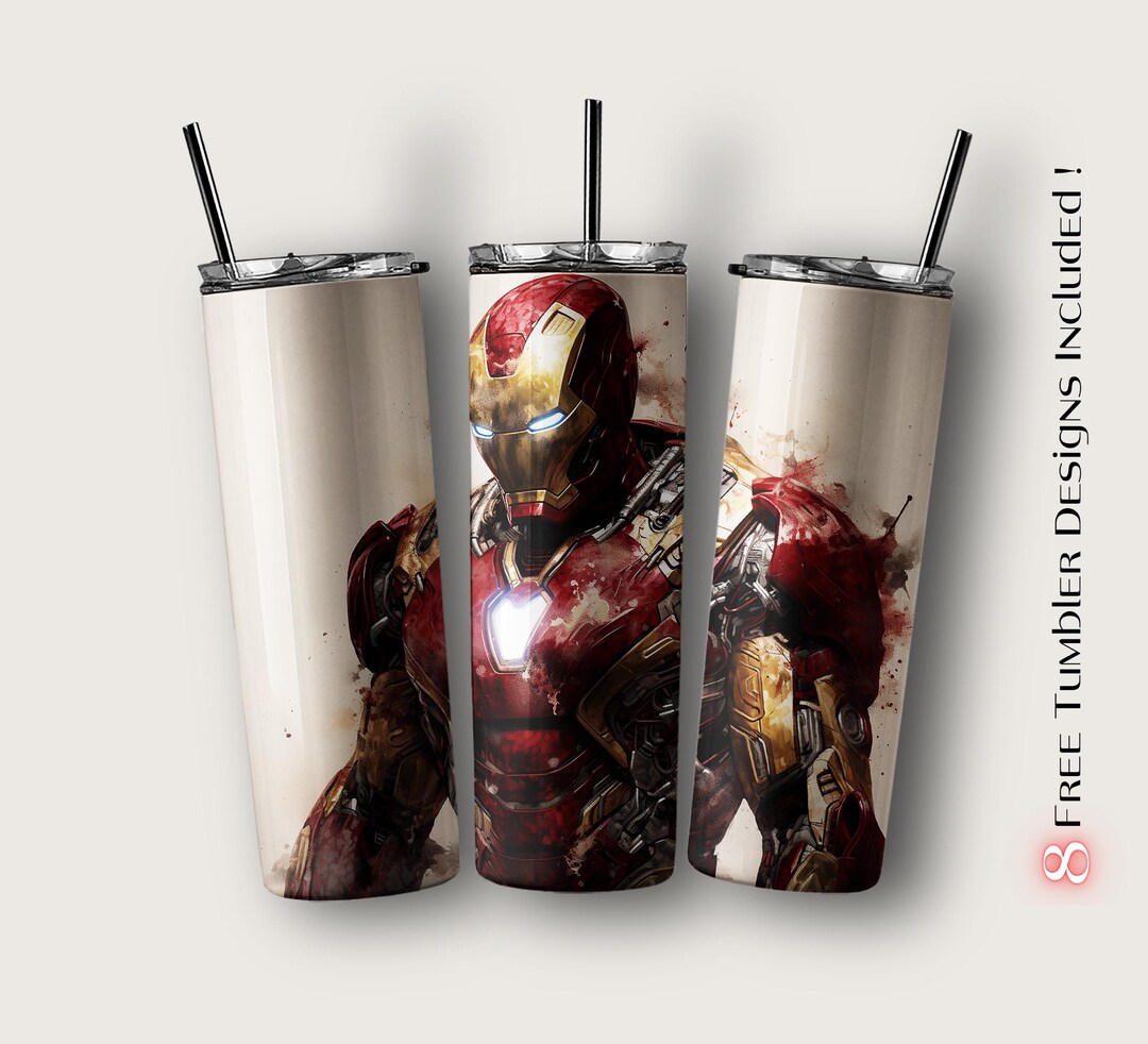 Iron Man Tumbler Wrap,marvel Sublimation Design for Digital Download ...