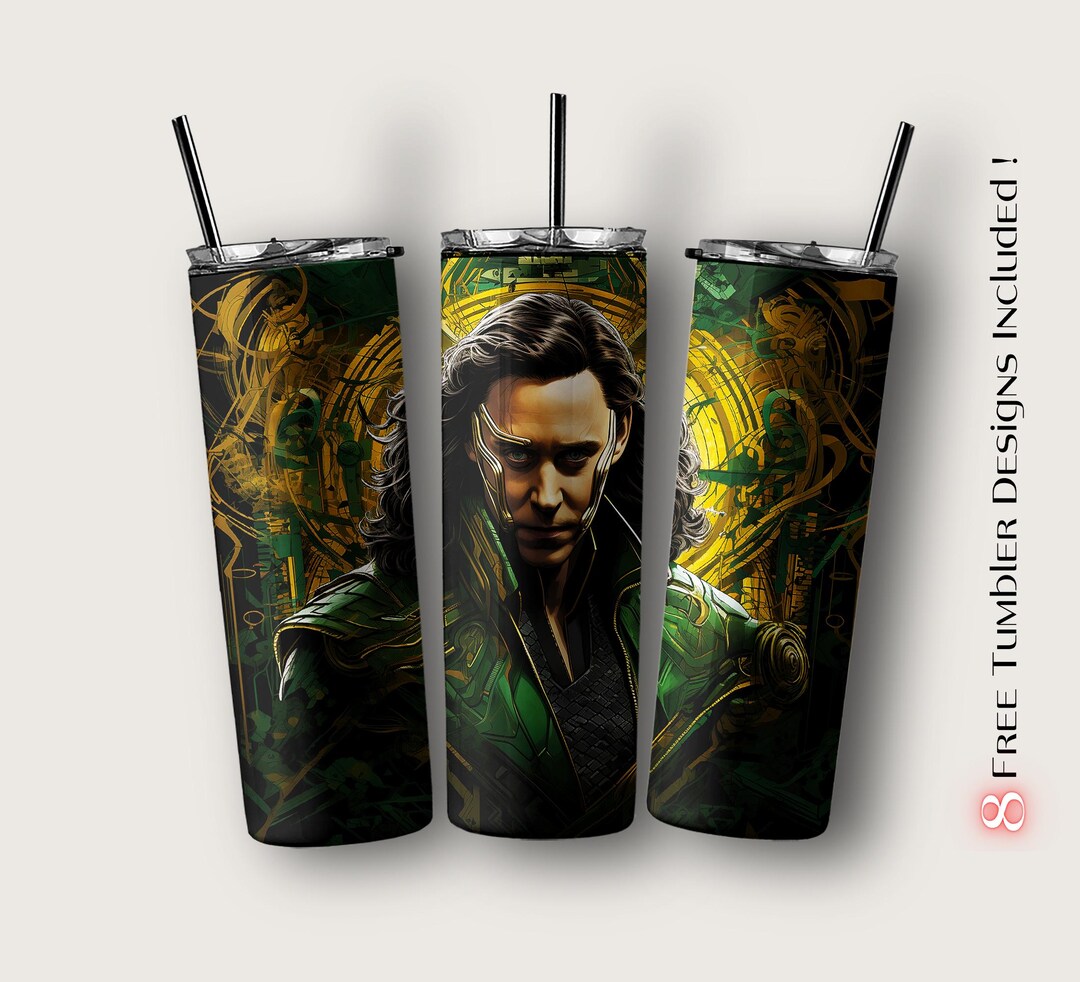 Loki Tumbler Wrap, Marvel Sublimation Design for Digital Download, 20oz ...