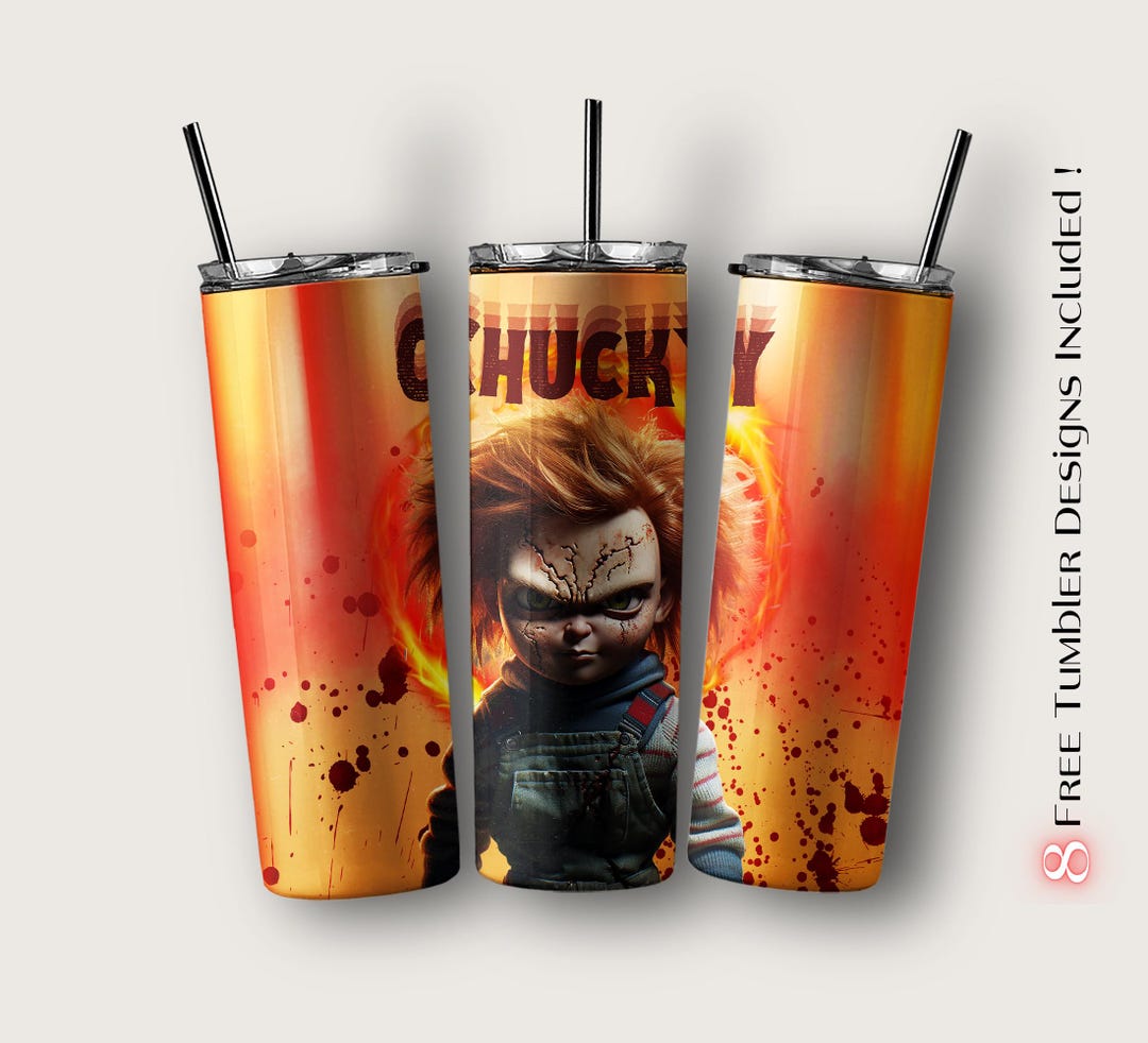 Chucky Tumbler Wrap, Chucky Sublimation Design for Digital Download ...