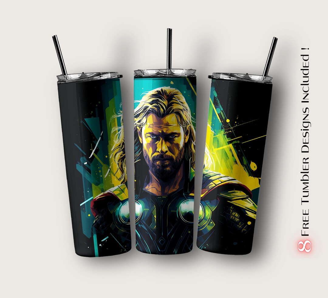 Thor Tumbler Wrap, Marvel Sublimation Design for Digital Download, 20oz ...