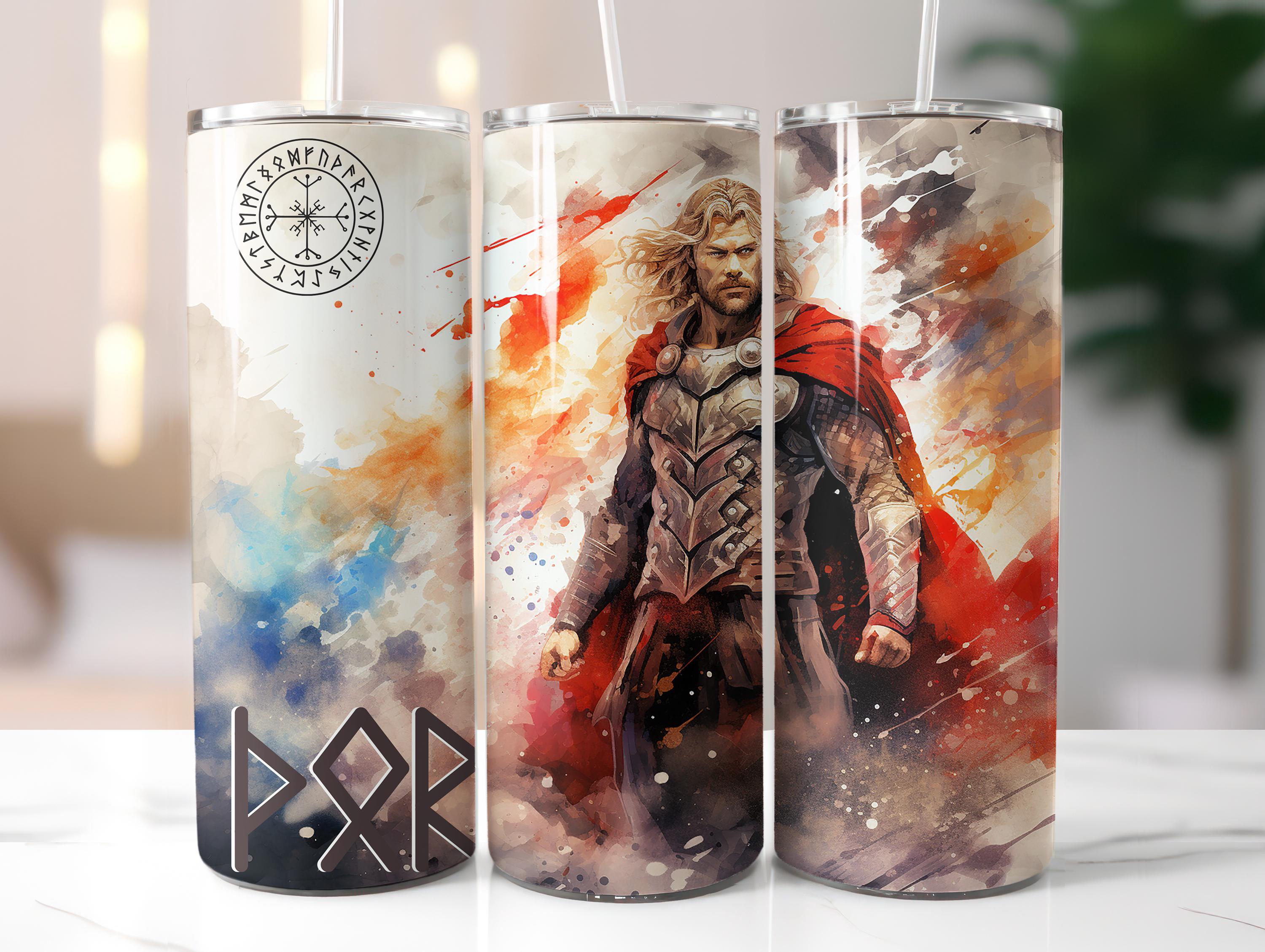 Thor Tumbler Wrap, Marvel Sublimation Design for Digital Download, 20oz ...