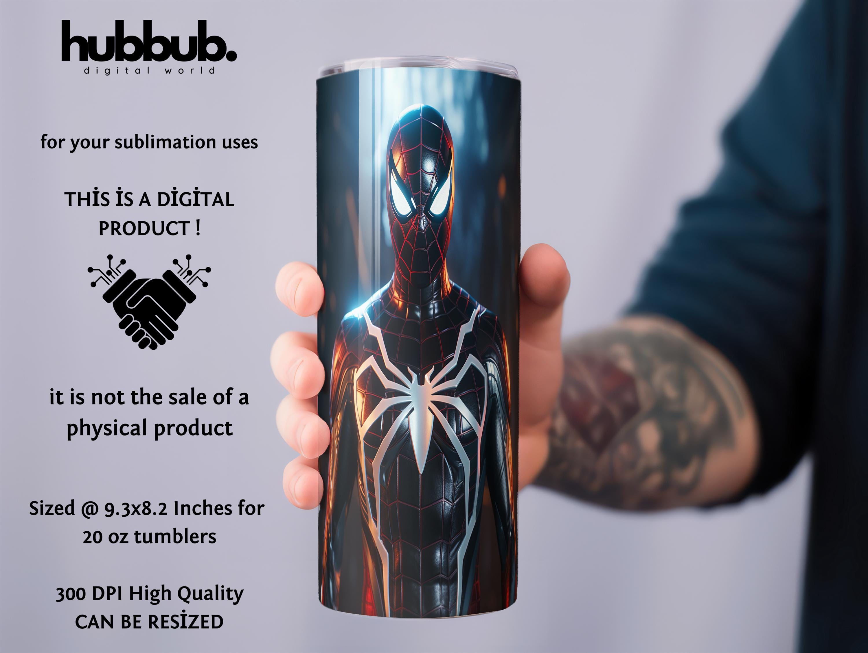 Spiderman Tumbler Wrap, Marvel Sublimation Design for Digital Download ...