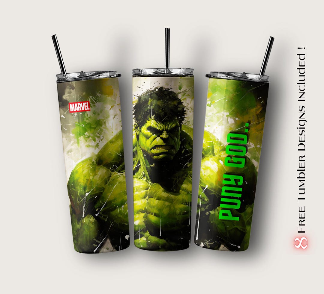 Hulk Tumbler Wrap, Marvel Sublimation Design for Digital Download, 20oz ...