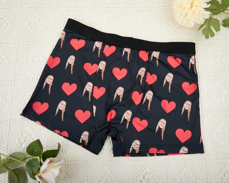 Custom Boxer Briefs for Men With Face Photo,personalized Underwear With ...