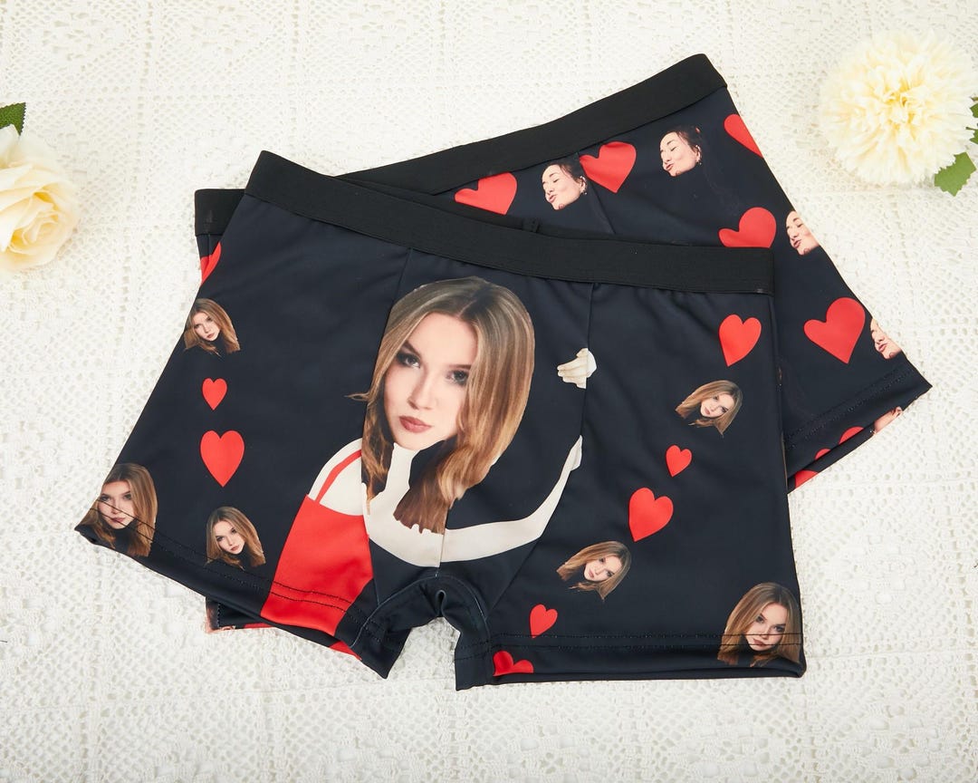 Personalized Underwear for Men, Custom Boxers With Picture, Underwear ...