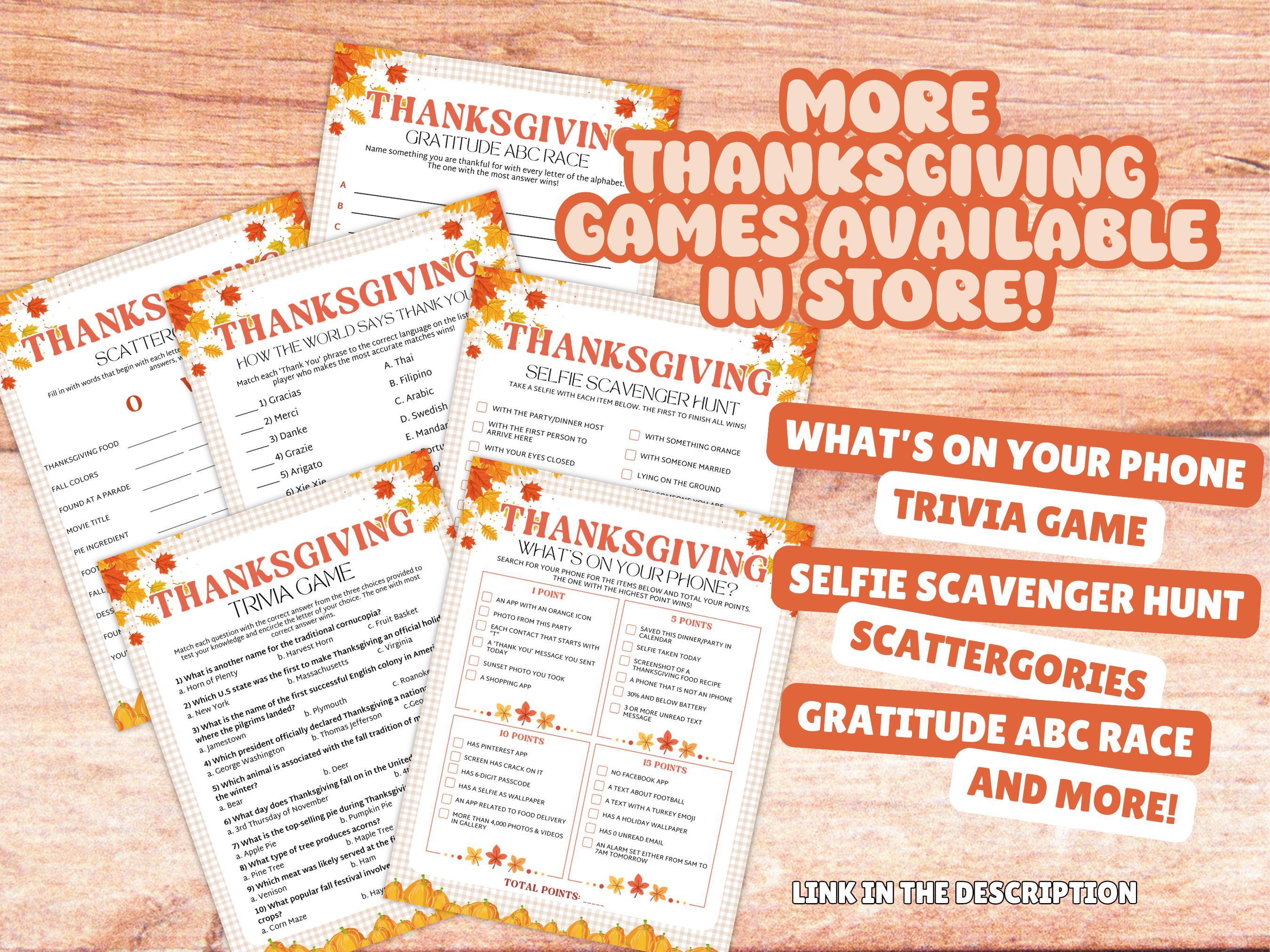 Thanksgiving Find the Guest Bingo Game Get to Know You Bingo ...