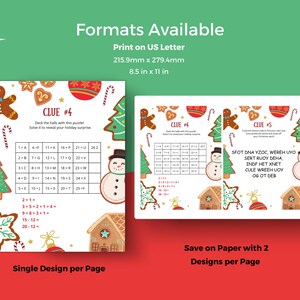 Christmas Scavenger Hunt for Kids Funny Christmas Game Indoor Treasure ...