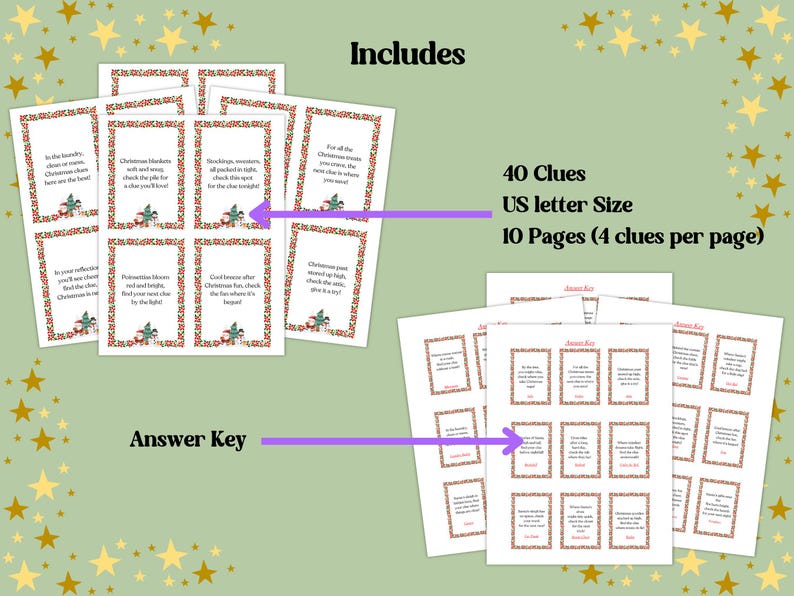 Christmas Scavenger Hunt for Kids Fun Christmas Game for Family ...