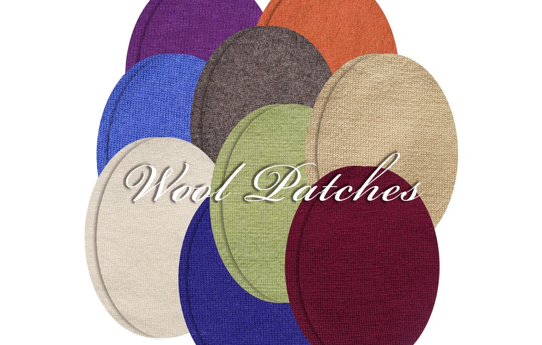 Wool Oval Elbow Patches: Sew-on Knit Repair - Etsy UK