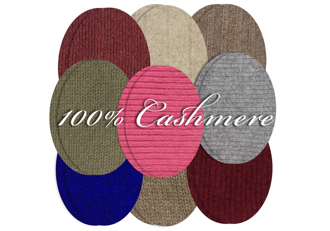Cashmere Knit Elbow Patches: Sew-on Sweater Repair (pair) - Etsy