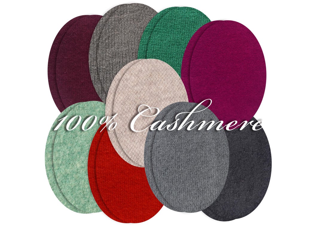 100% Cashmere Elbow Patches / Knit Patches / Elbow Patches for Sweater ...