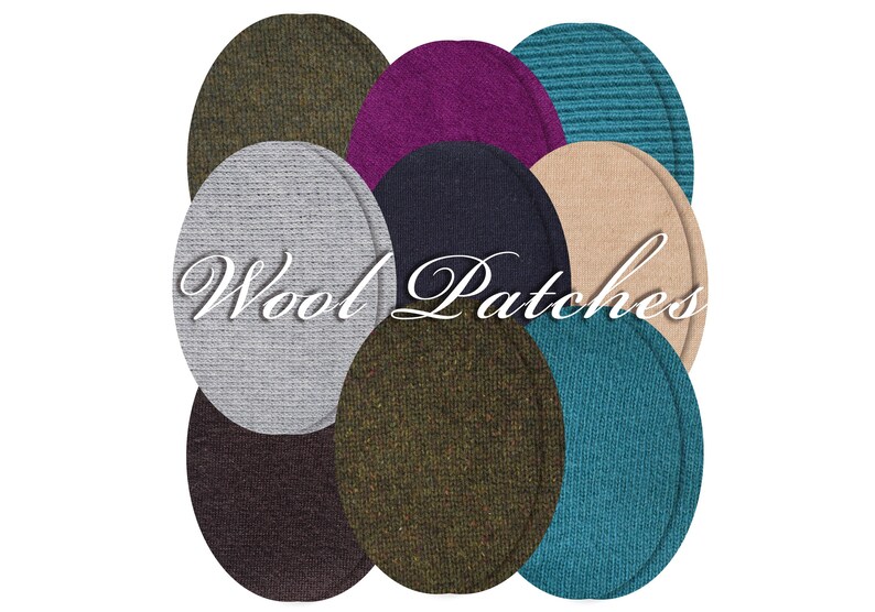 Wool Oval Elbow Patches: Sew-on Sweater Repair - Etsy