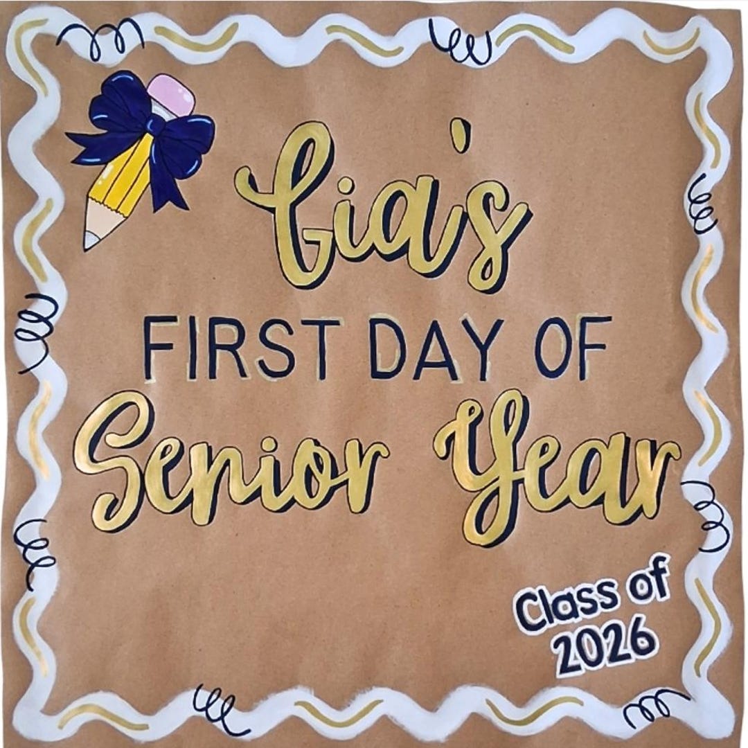 First Day of School Mini Hand Painted Banner - Etsy