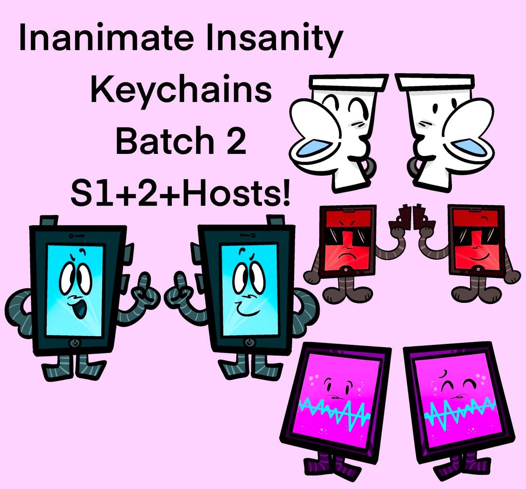 Made to Order - Inanimate Insanity Keychains Batch 2 - Etsy