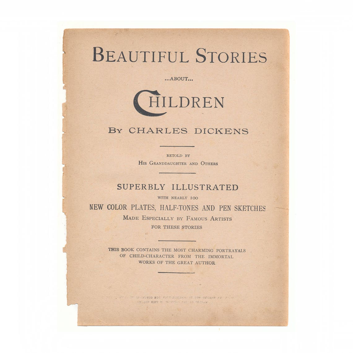 Antique Color Lithograph From 1898 Charles Dickens Book for - Etsy