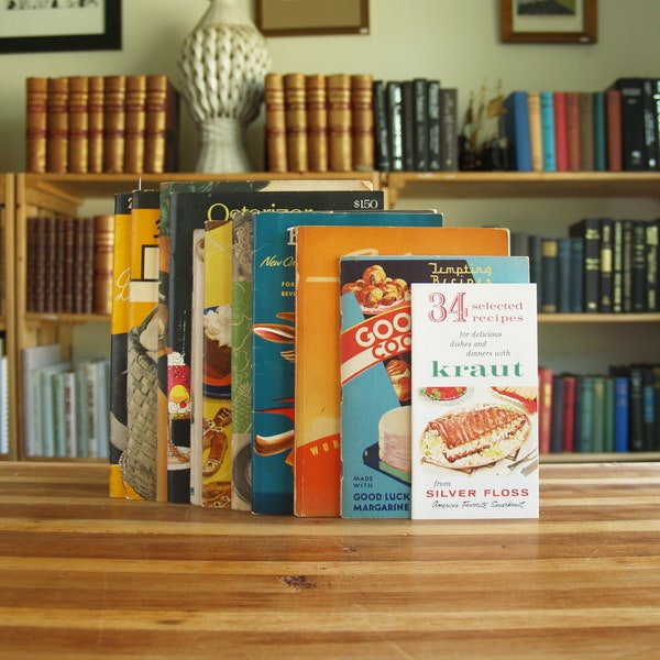 Vintage Cookbook Set - Etsy