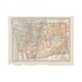 Antique Color Map of Washington From the 1899 Imperial Reference ...