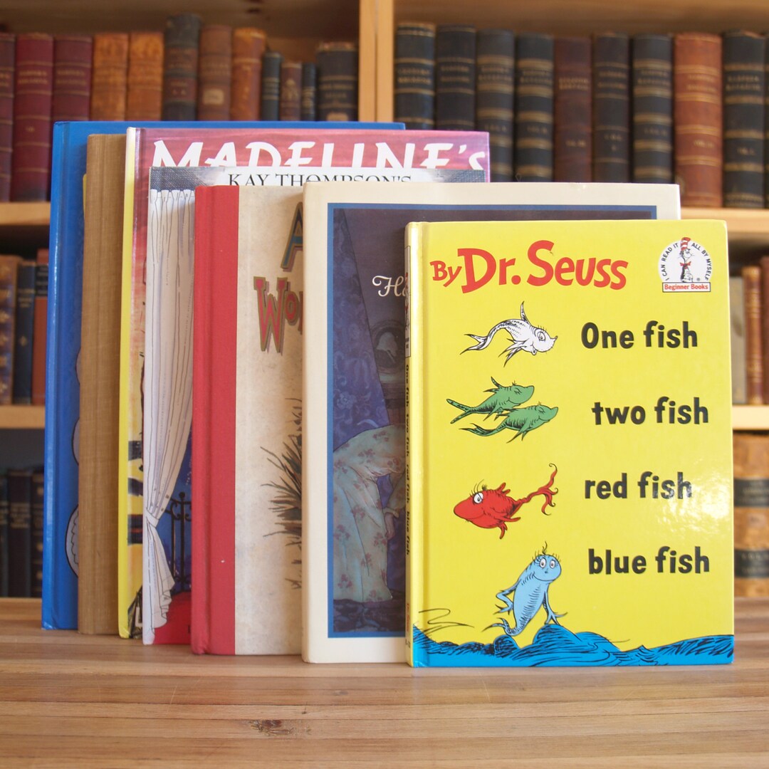 Collection of Seven Classic Children's Book - Alice, Fairy Tales, Babar ...