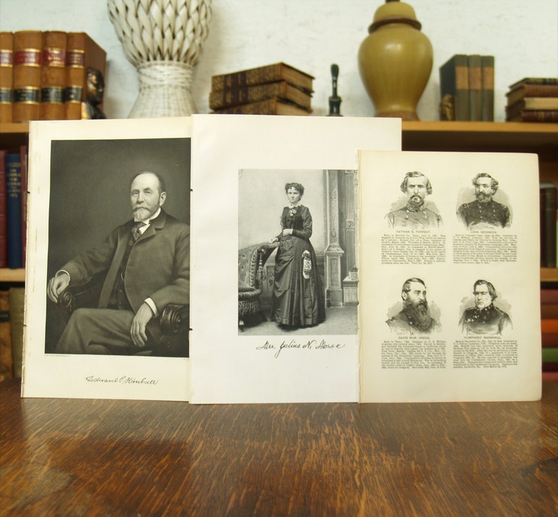 Collection of Nine Original Portrait Prints From Various - Etsy