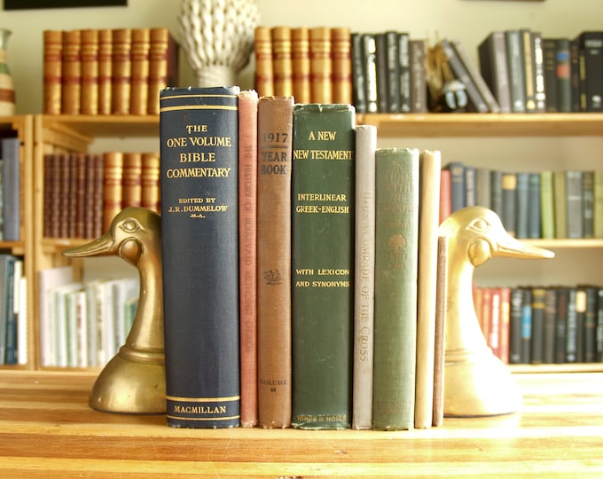 Collection of Eight Decorative Vintage and Antique Religious Books Free ...