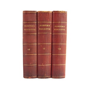 Harper's Magazine: Vols. 1-12, 1850-1856 - Antiquarian Leatherbound ...