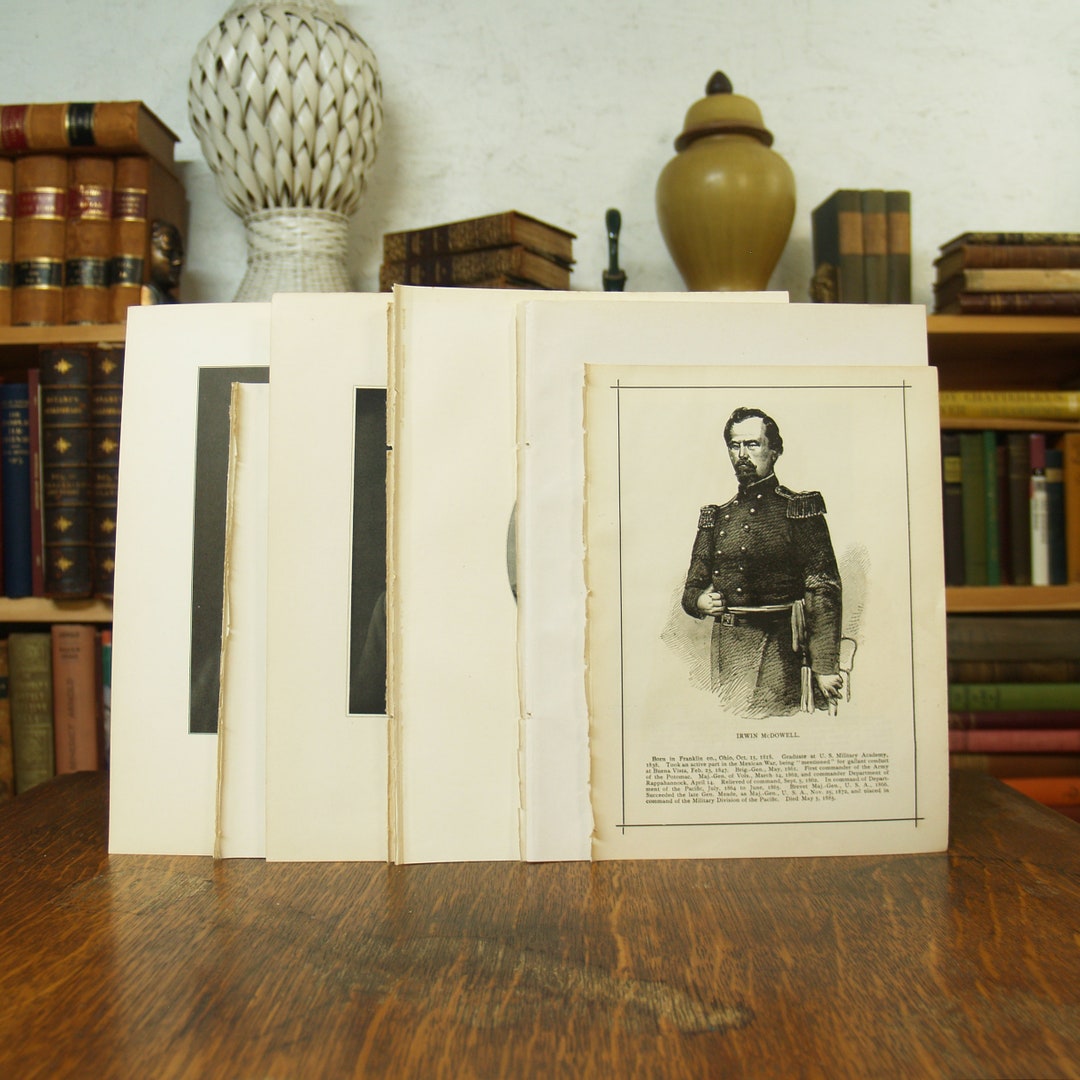 Collection of Nine Original Portrait Prints From Various Disbound ...
