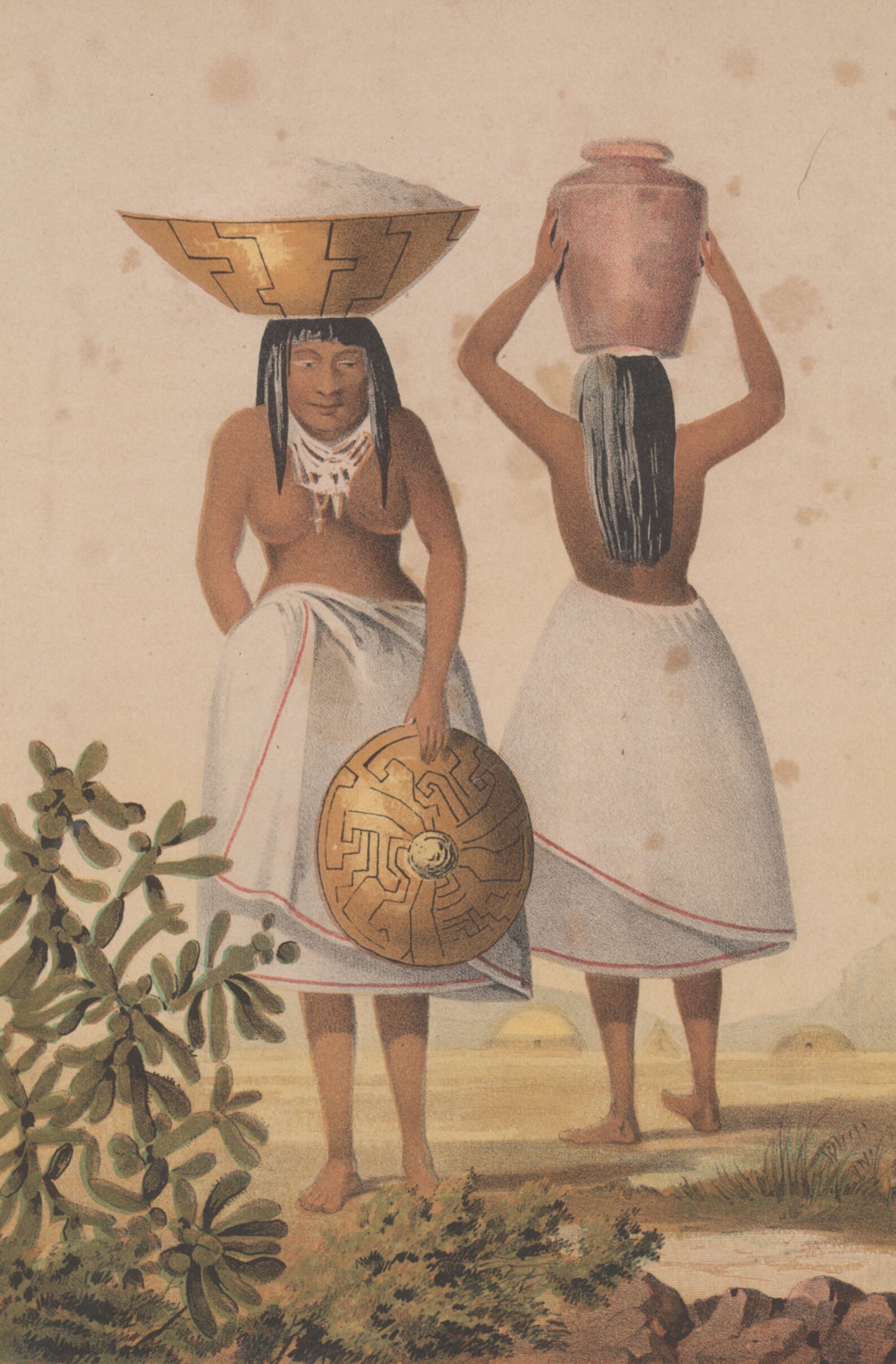 Pimo Women and Yumas Two Antique Native American Lithographs - Etsy