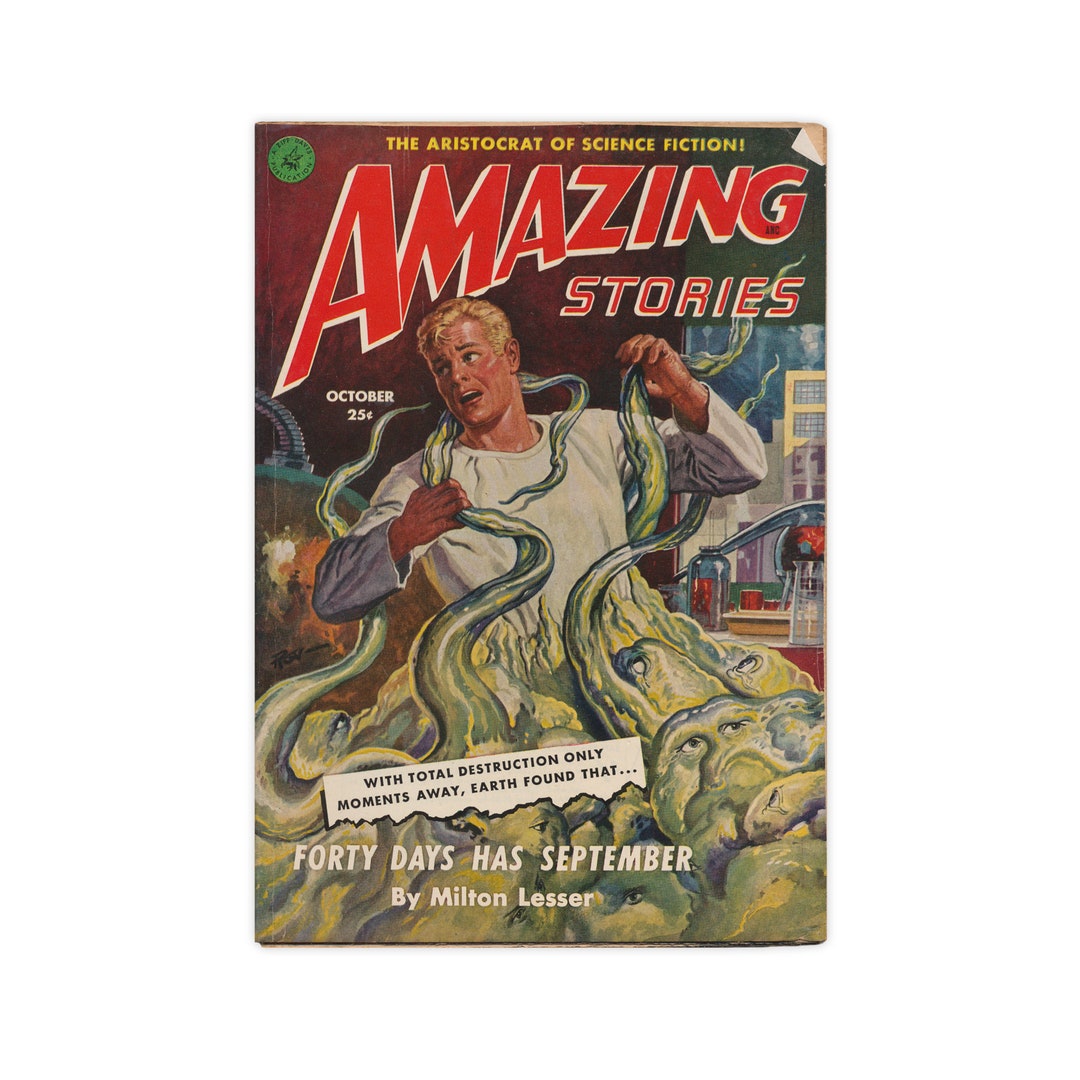 Amazing Stories: October 1951 - Science Fiction Pulp With Bright Color ...