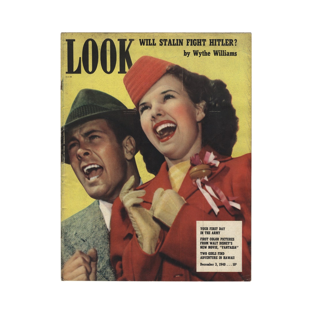 Look Magazine: December 3, 1940 Hollywood, World War II and Vintage ...