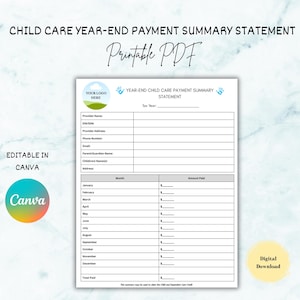 daycare provider statement