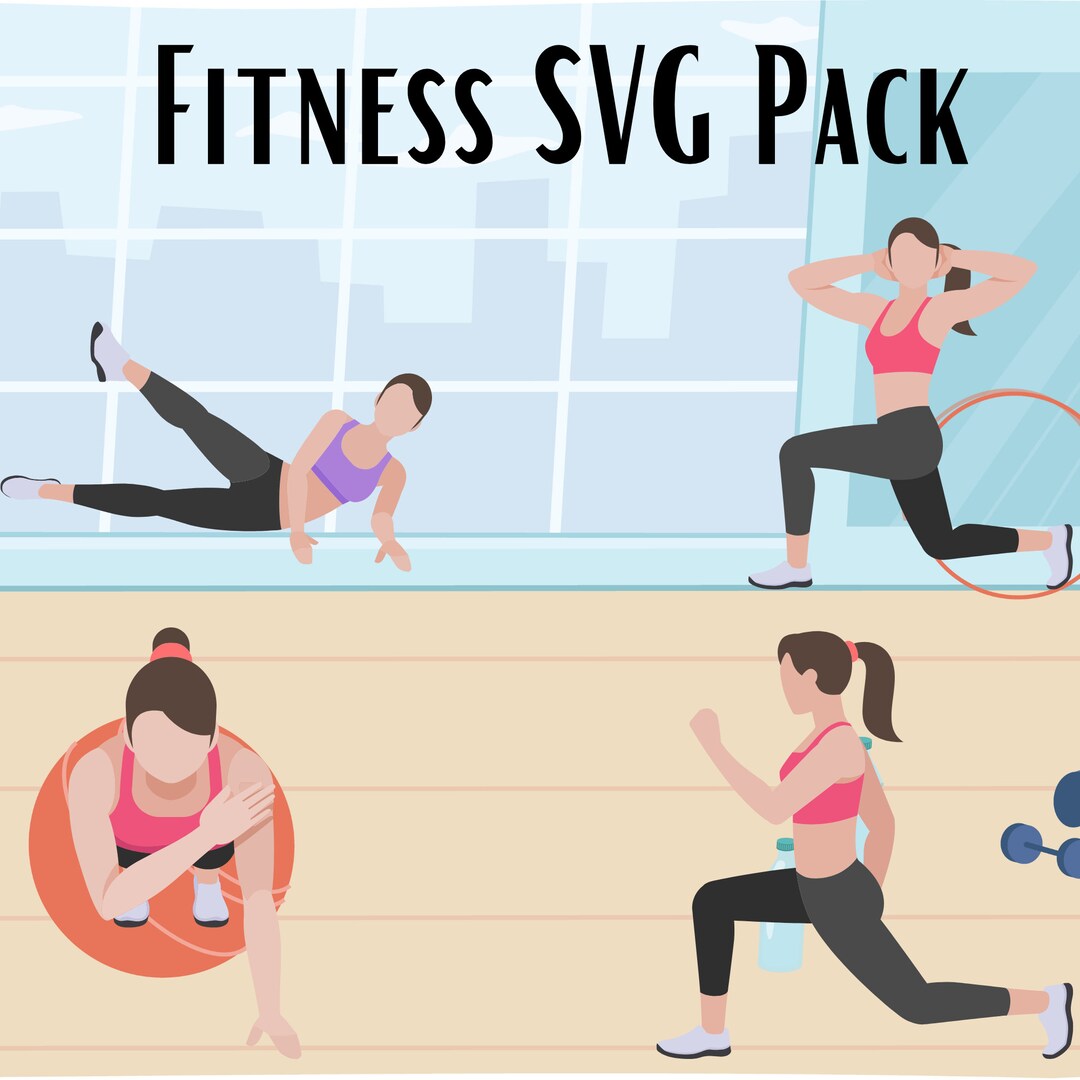 Fitness SVG Pack - Etsy