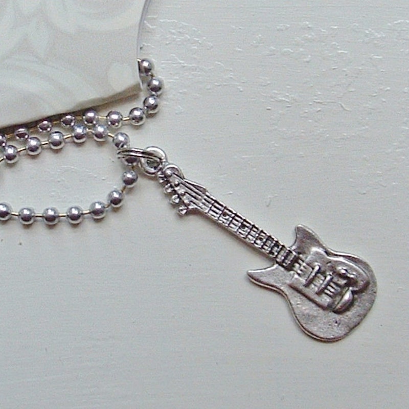 Electric Guitar Charm - Etsy