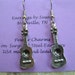 Ukulele Charm Earrings Silver Pewter Charms Surgical Steel Earwires Usa ...