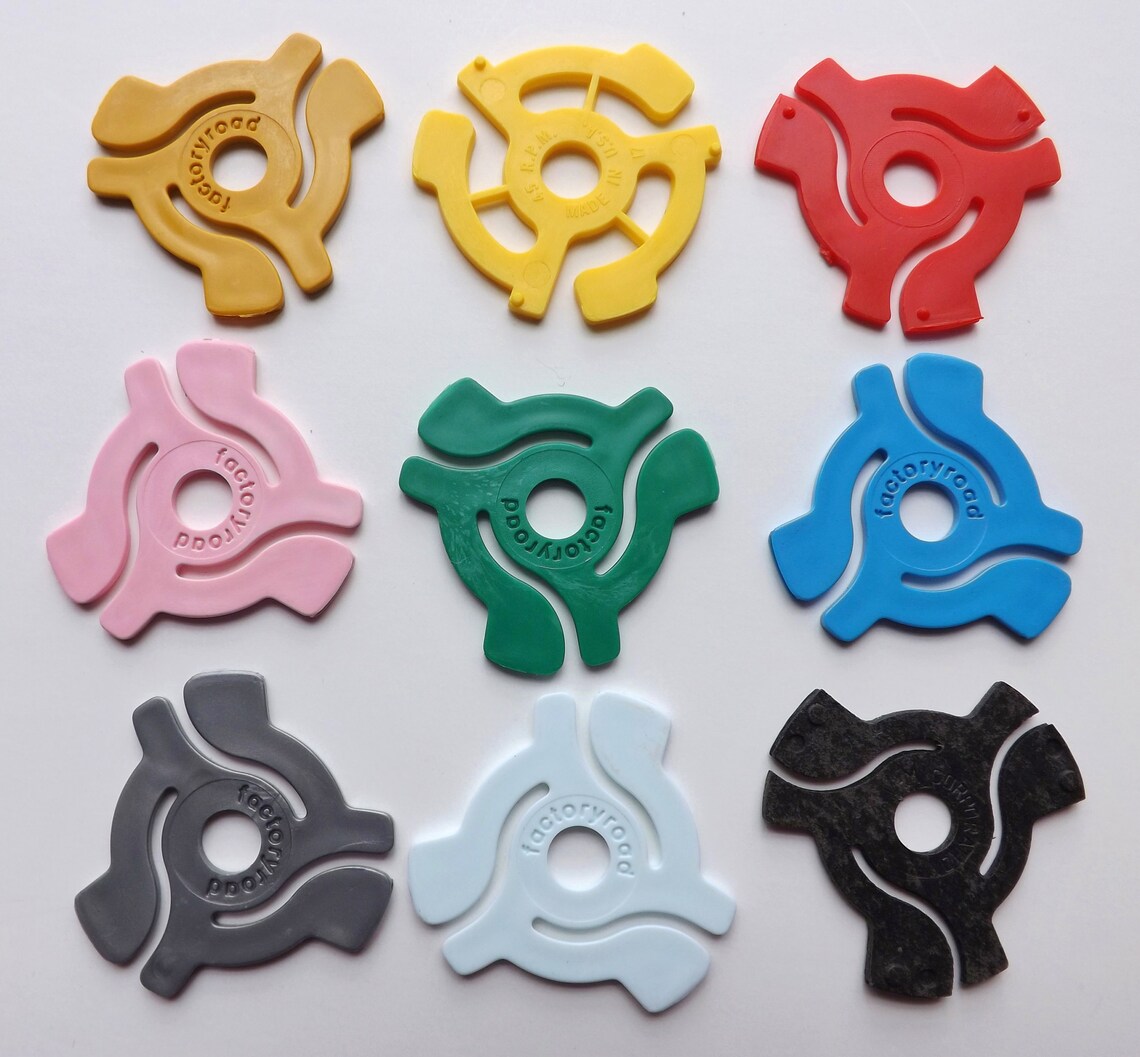 Record Adaptor Earrings 45 Rpm Insert Adapter 6 Colors Blue - Etsy