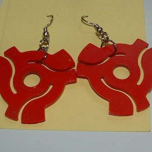 Record Adaptor Earrings 45 Rpm Insert Adapter 6 Colors Blue Green Red ...