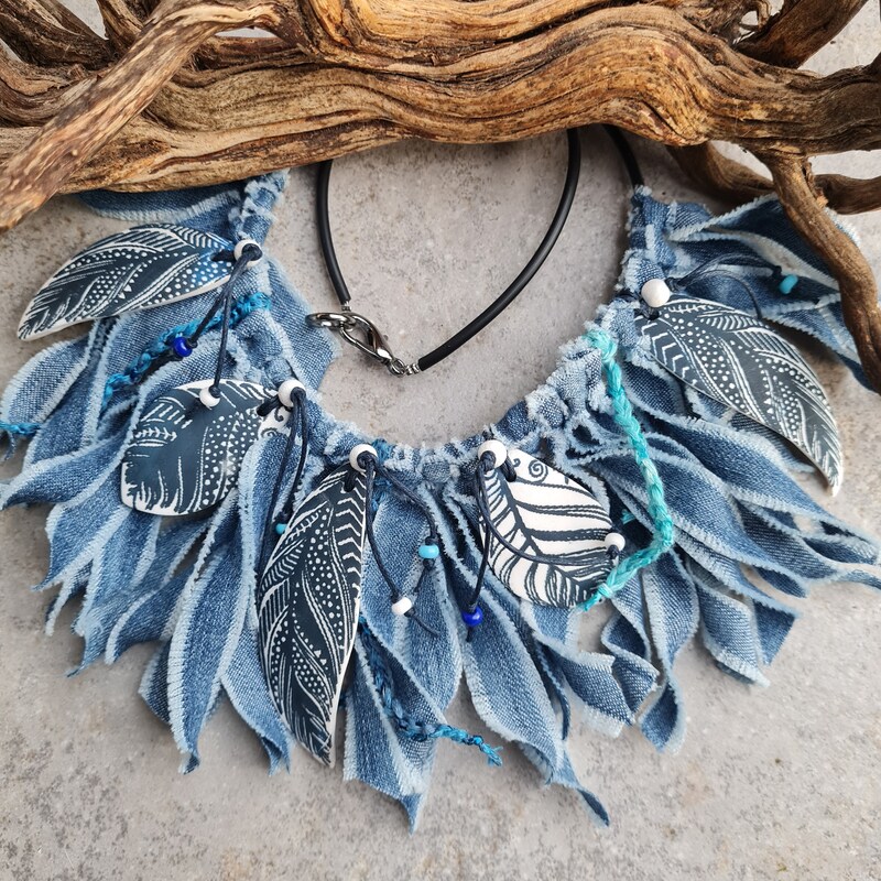 Jeans Necklace - Etsy