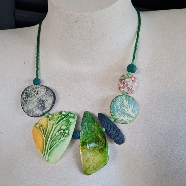 Polymer Clay Necklace - Etsy