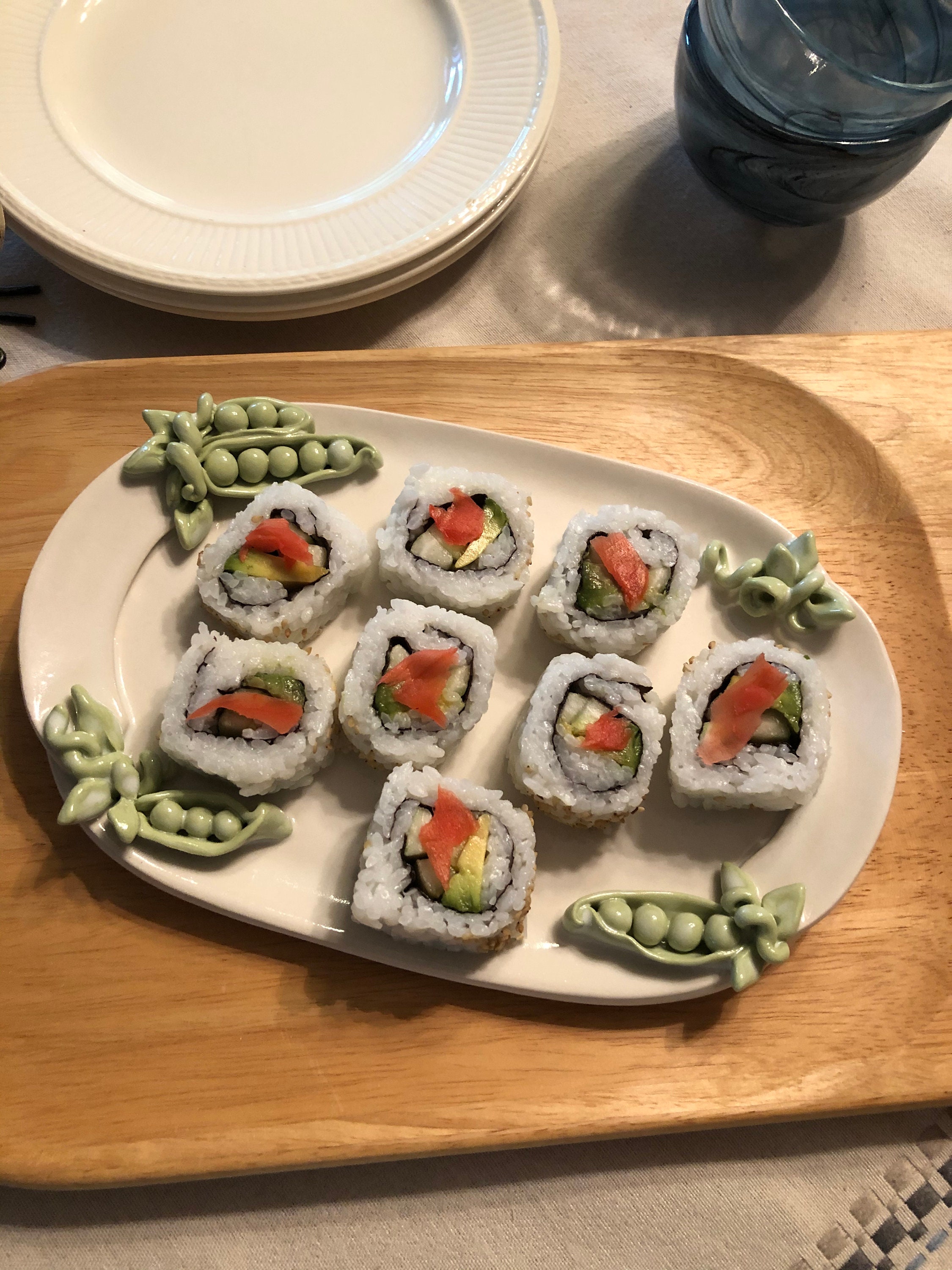 Porcelain Pea Serving Tray Dish - Etsy