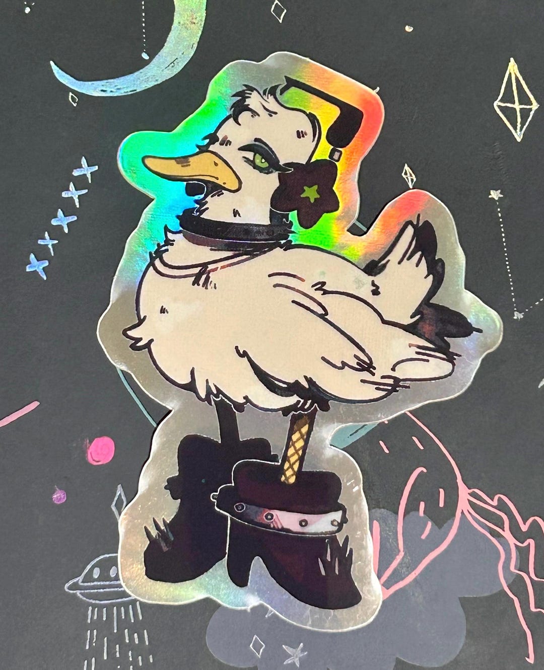 Cute Duck Sticker for Laptops, Journals and More - Etsy