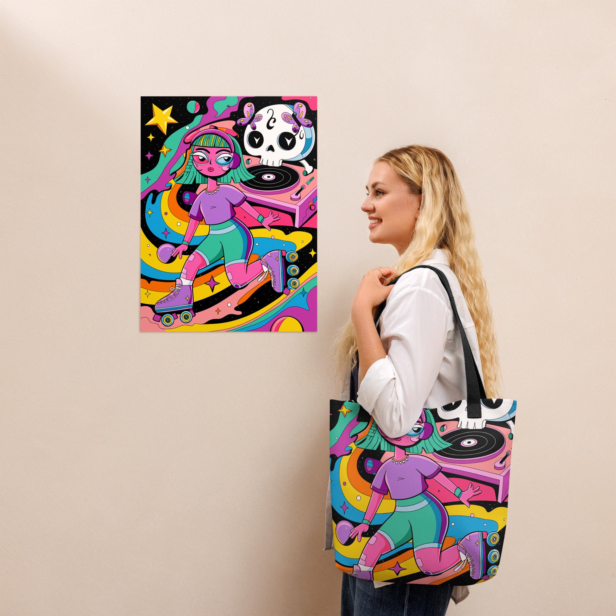 Cosmic Rave Roller Poster | Museum-quality Pop Surrealism Art Print ...