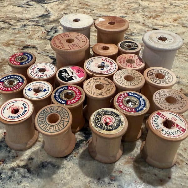 Old Thread Spools - Etsy